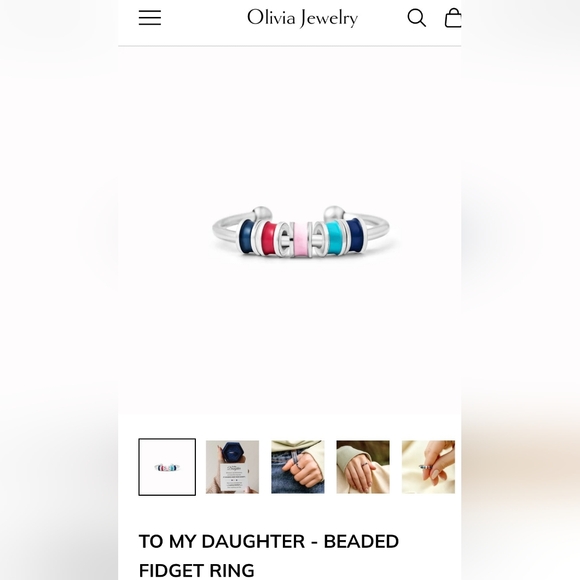 olivia jewelry company | Jewelry | New Beaded Fidget Ring For Your ...